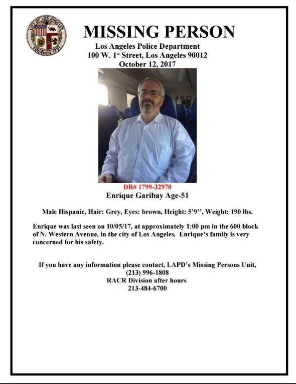 Buscan a científico mexicano desaparecido en Los Ángeles