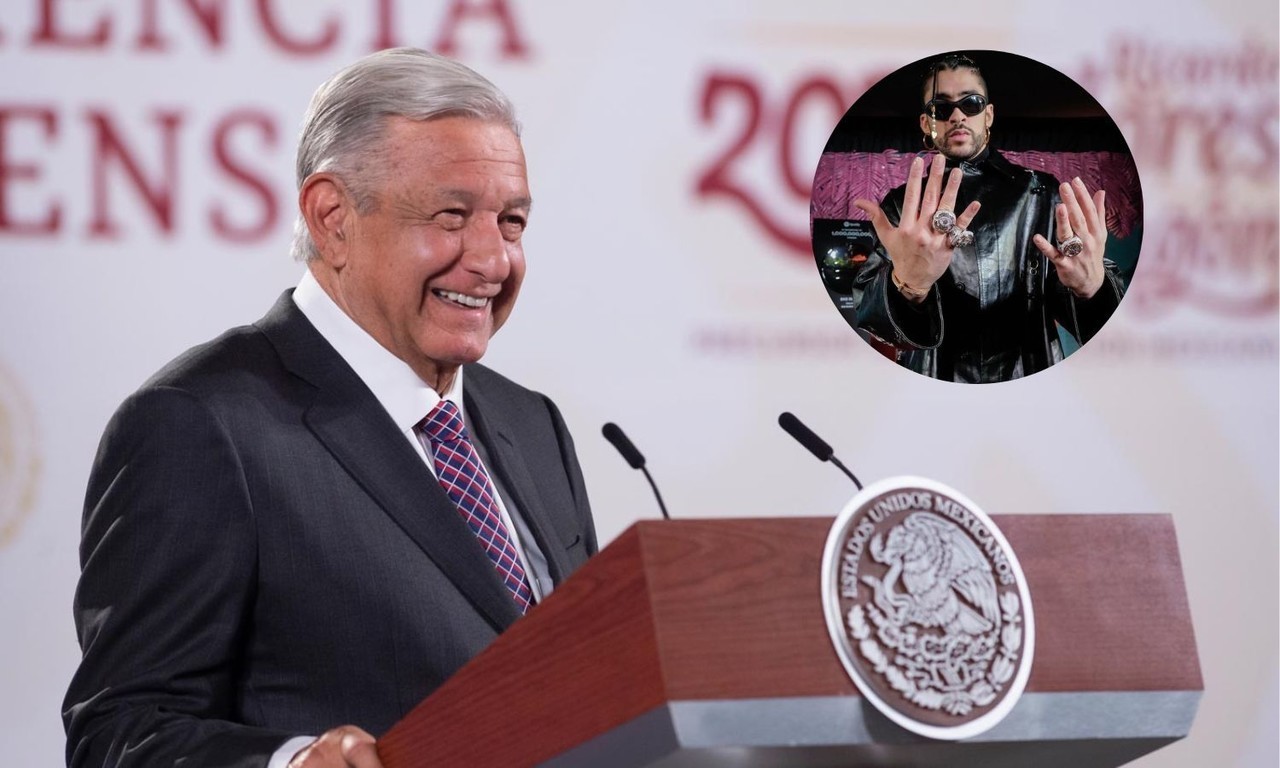 AMLO invita a Bad Bunny al Zócalo ¡sin pagarle!