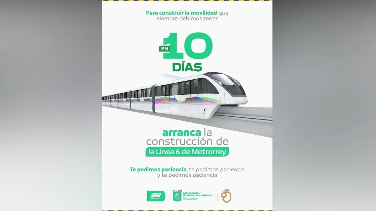 Iniciará estado en 10 días construcción de Línea 6 del Metro