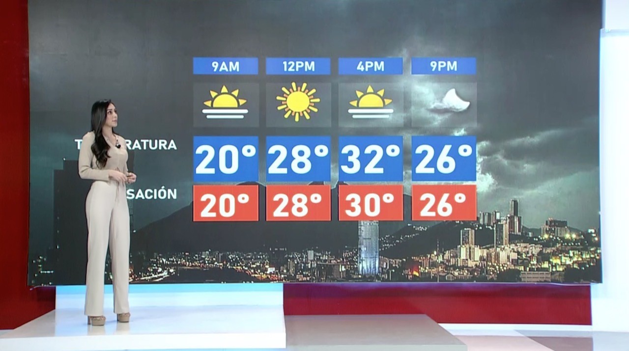 Clima en Monterrey hoy 16 de marzo - Cálido con 32 grados